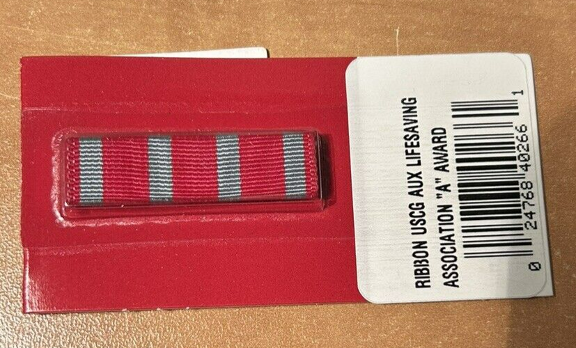 U S Coast Guard Auxiliary (USCGA) Ribbon: Lifesaving Association "A" A ...