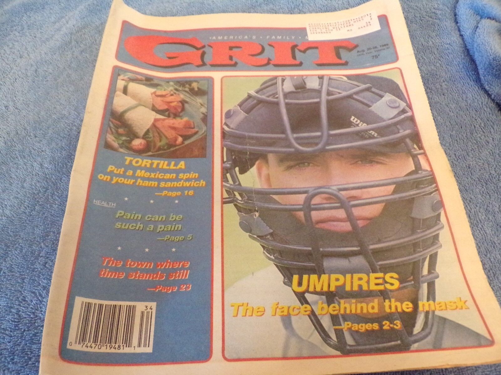 Grit: America's Family Magazine - Aug. 20-26, 1989/Umpires – Juniors ...