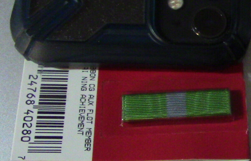 U S Coast Guard Auxiliary (USCGA) Ribbon: Flotilla Member Training Ach ...