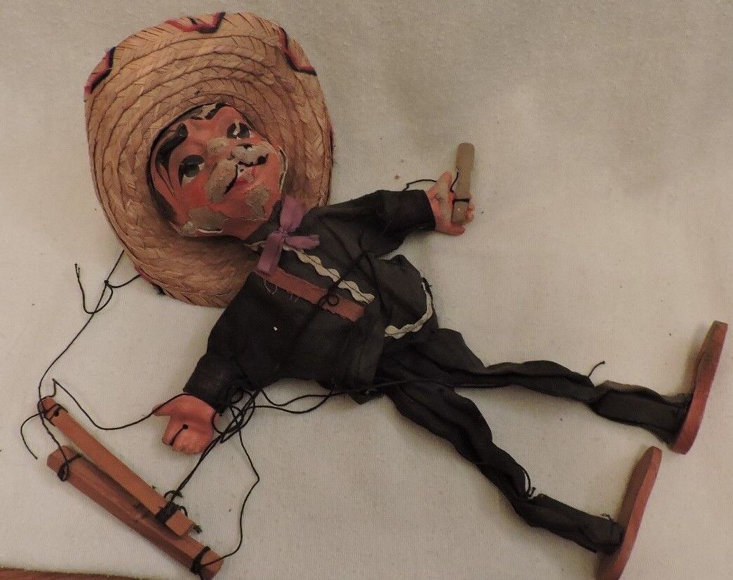 Vintage "Mexican Singer" String Puppet – Juniors Variety Store